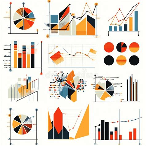 Vivid Data Visualizations For Information Analysis Artificial Intelligence Stock Illustration