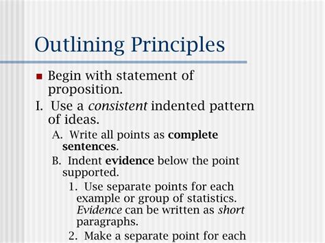 Ppt Outlining Principles Powerpoint Presentation Free Download Id