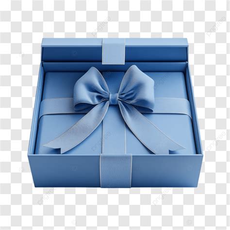 세련된 휴일 포장을 위한 활이 있는 파란색 선물 상자 파란색 선물 상자 절하다 휴일 포장 Png 일러스트 및 이미지 에 대한 무료 다운로드 Pngtree