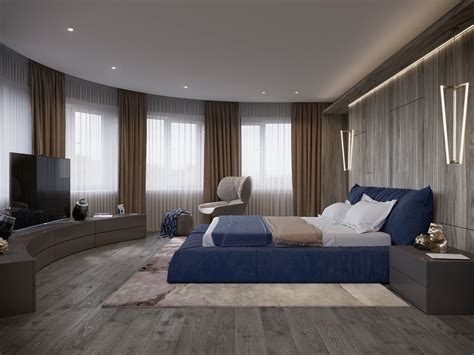 Визуализация спальни для студии дизайна интерьеров On Behance