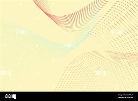 Yellow Background With Wavy Lines Running Horizontally Across It