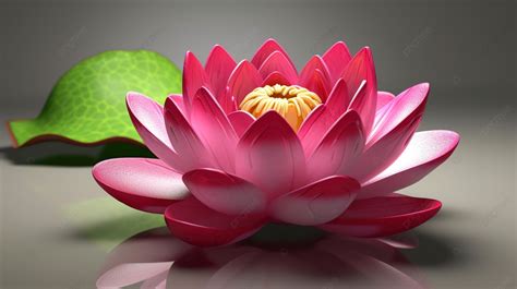 stunning 3d lotus render an exquisite floral display background flower