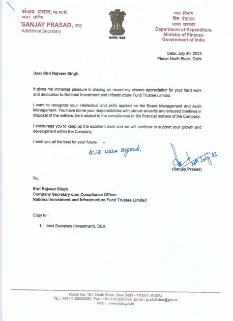 Rajveer Singh On Linkedin Good Words For Good Work From Goi Officials Tells Great Journey Of