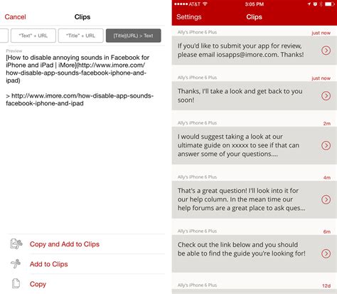 Clips The Best Way To Copy Paste And Re Use Text Snippets On Your Iphone And Ipad Imore