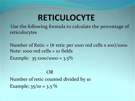 Reticulocyte Count