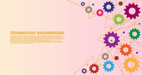 기하학적 인 다채로운 기어 추상 테크노 기어 배경과 바퀴 기어 텍스트를위한 기술 공간 벡터 기어 현대 메커니즘 산업 개념 Ep12 0명에 대한 스톡 벡터 아트 및 기타