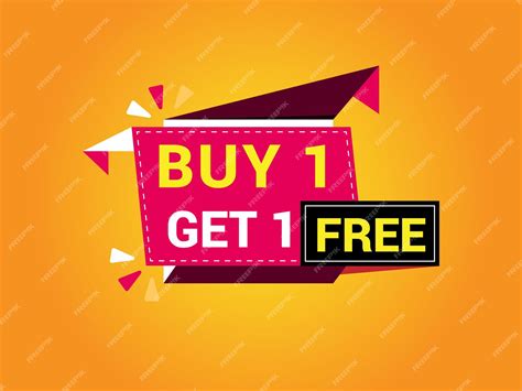 Premium Vector Buy 1 Get 1 Free Banner Special Offer Banner Big Sale