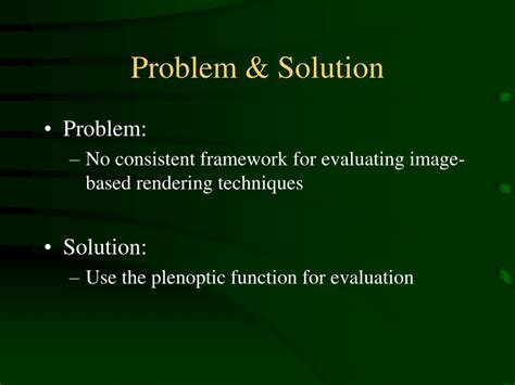 Ppt Plenoptic Modeling An Image Based Rendering System Powerpoint