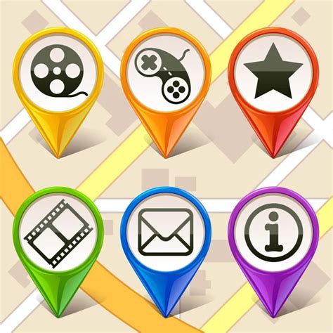 Colorful Map Markers Set Stock Vector Image By ©kolopach 18565447