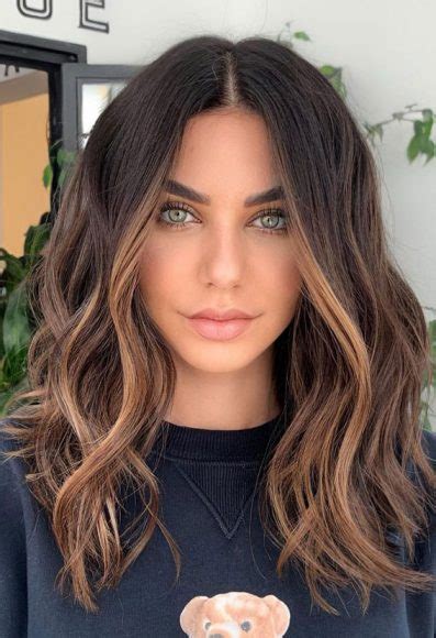 50 Cute New Hair Color Trends 2022 Light Auburn Sun Kissed Lob Haircut