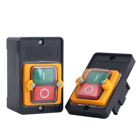 1pcs Kao 5m5h 방수 버튼 스위치 제어 상자 3p 삼상 전원 제어 스타터 10a 220380vac 전기 장비스위치 Aliexpress