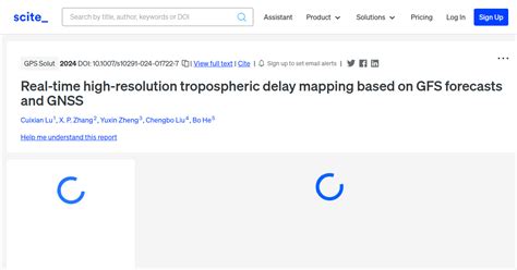 Real Time High Resolution Tropospheric Delay Mapping Based On Gfs