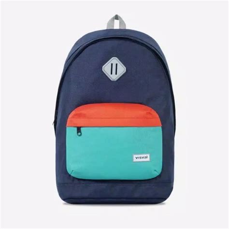 Visval Zema Backpack Unisex Navy Lazada Indonesia