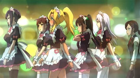 TVアニメアキバ冥途戦争モザイクなし版 ノンテロップOP映像メイド大回転 YouTube