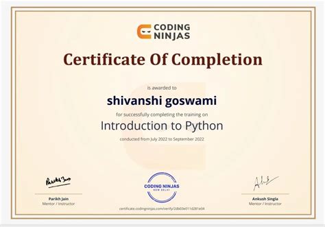 Shivanshi G On Linkedin Python Codingninjas Learningjourney