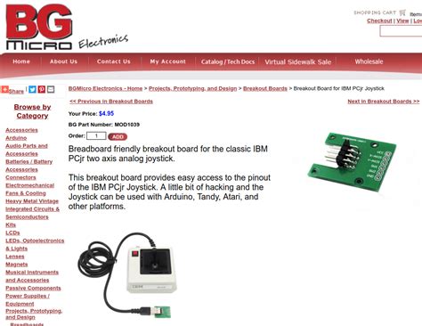 IBM PCjr Joystick Breakout Board Hackaday Io IBM PCjr Joystick Breakout Board Hackaday Io