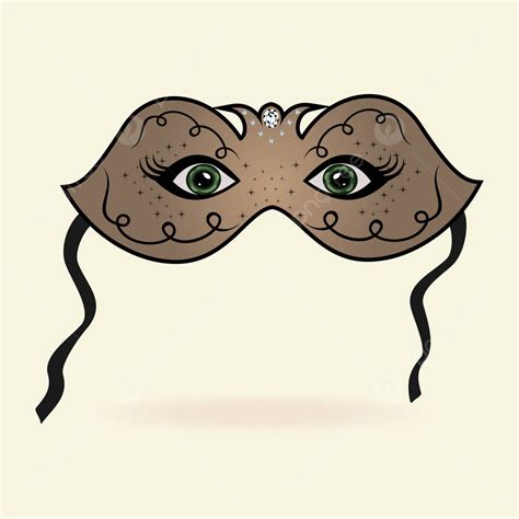 Green Eyes Hidden Under Theatrical Mask Stare Emo Fantasy Vector Stare Emo Fantasy Png And