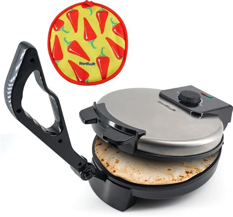10inch Roti Maker By Starblue With Free Roti Warmer The Automatic Stainless Steel Non Stick