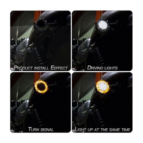 Turn Signals Scrolling Led Daytime Running Lights Sequential Motorcycle Bullet V12b W France