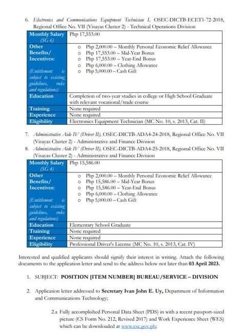 Dict Is Now Hiring With 71 511 Monthly Salary Apply Now