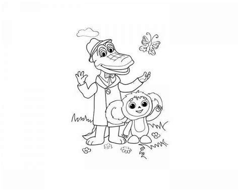 Нарисовать Чебурашку И Крокодила Гену 66 фото