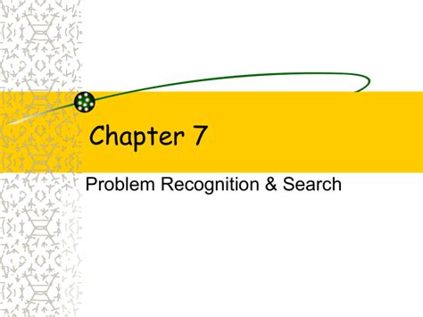 Problem Recognition And Search Consumer Behavior