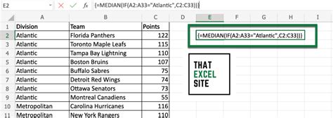 How To Calculate A Median IF Function In Excel Conditional Median That Excel Site