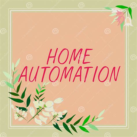 Handwriting Text Home Automation Word Written On Monitoring The Electrical Activity Of The