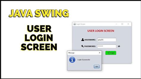 Java Gui Swing Kullanıcı Giriş Login İşlemleri Java Swing Dersleri 2 Youtube
