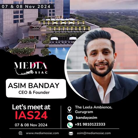 Were Excited To Share That Media Mosiac Be Attending The India Affiliate Summit At The Leela