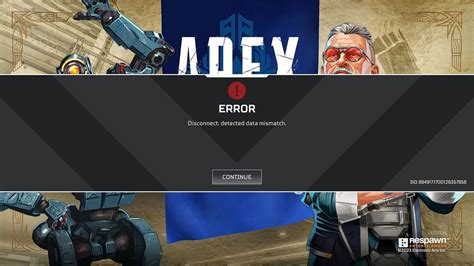 Apex Legends Disconnected Detected Data Mismatch Error How To Fix