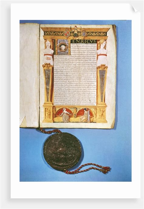 Ratification By Henry Viii Of The Treaty Of Ardres 17th July 1546 Posters And Prints By English