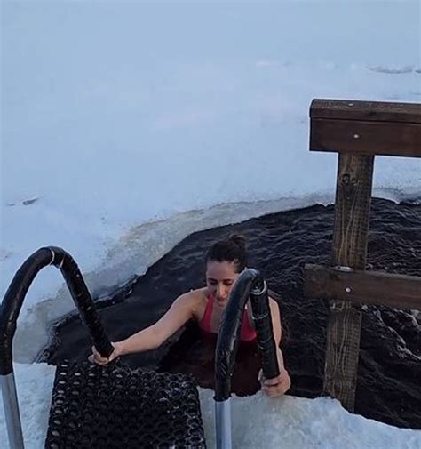 Pragya Jaiswal Sizzles In Bikini During Takes A Dip In Freezing Cold