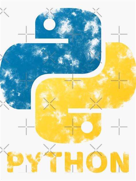 Python Logo Sticker For Sale By Mechalina Redbubble