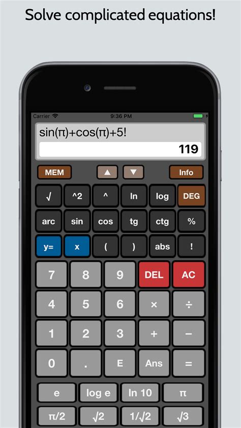 Scientific Calculator Premium для Iphone — Скачать