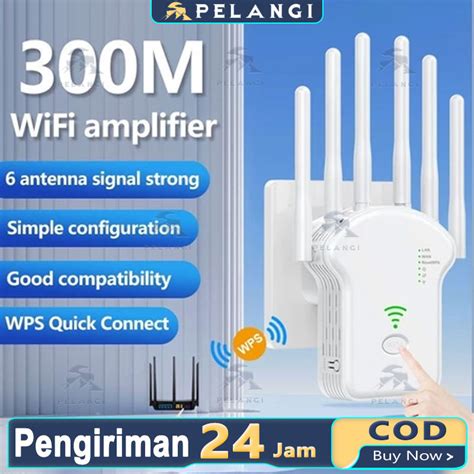 Jual Wifi Extender 2 4 6 8 Antena 300M 1200M WIFI Repeater Wireless Wifi Range Extender Router