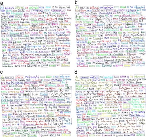 Word Segmentation Result On Greek Handwritten Document When Using A Download Scientific