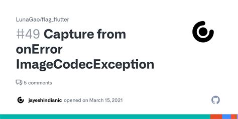 Capture From OnError ImageCodecException Issue LunaGao Flag Flutter GitHub