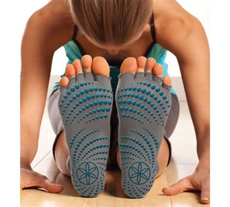 Gaiam Toeless Yoga Grippy Socks