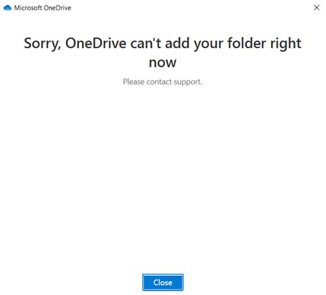 Sorry OneDrive Cant Add Your Folder Right Now Causes Fixes