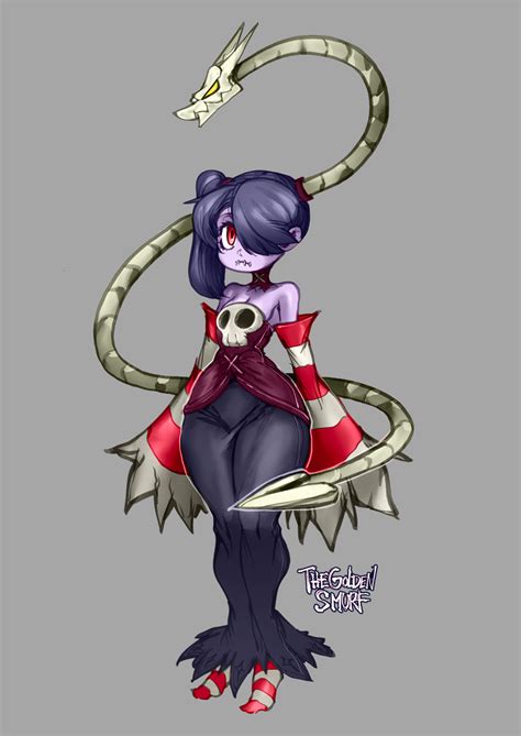 Squigly And Leviathan Skullgirls Drawn By Thegoldensmurf Danbooru