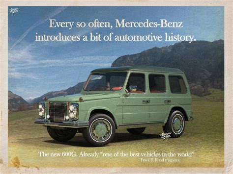 Retro Mercedes Benz G Class Rendering Imagines Vintage Luxury Suv