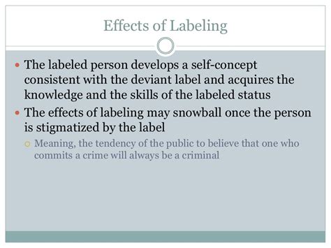 What Is Labeling Theory