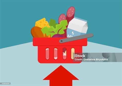 인플레이션 세계 식량 위기 전쟁과 전염병으로 인한 식량 바구니의 가치 상승 슈퍼마켓의 식량 가격 상승 밀 금수 조치 금융 위기 동전 빵 우유 소시지 인플레이션에 대한 스톡