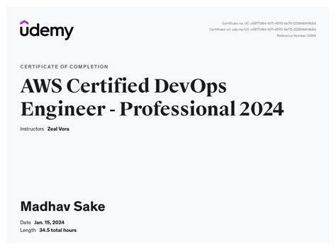 Completed Aws Certified Devops Engineer Professional In 2024 Madhav Sake Posted On The Topic