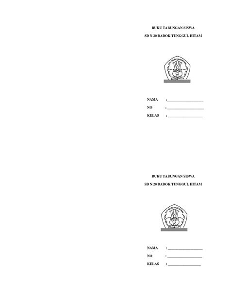 Buku Tabungan Siswa Pdf