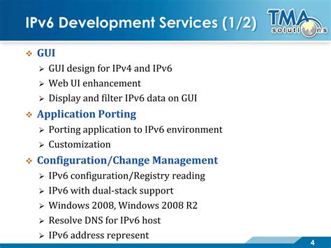 Ipv6 Development And Testing Services Ppt