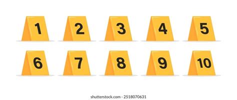 Number Sign Set Icons Flat Style Stock Vector Royalty Free 2518070631 Shutterstock
