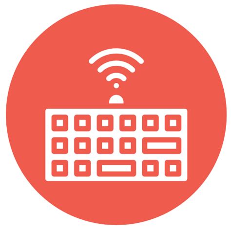 Wireless Keyboard Generic Color Fill Icon