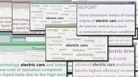 Electric Cars EV Sustainable And Clean Transport Pop Up Windows Seamless Looped Stock Footage